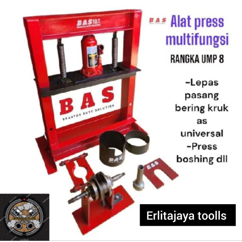 Jual Alat press hidrolik multifungsi bongkar pasang kruk as motor press ...
