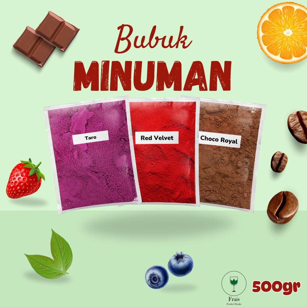 Jual Bubuk Minuman Rasa 500gr Serbuk Minuman Kekinian Powder Drink Boba ...