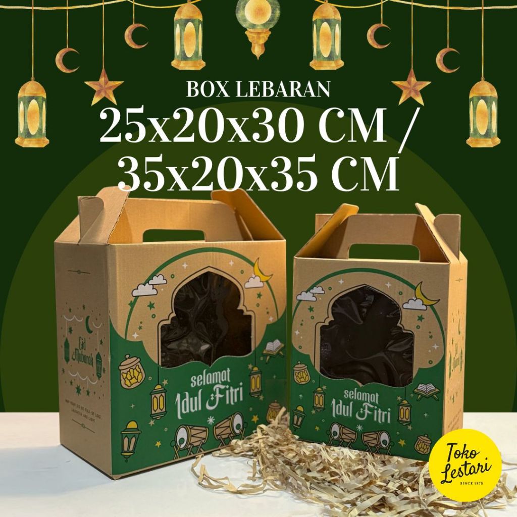 Jual Box Lebaran Idul Fitri B-Flute Gable Box / Box Jinjing 25x20x30 CM ...