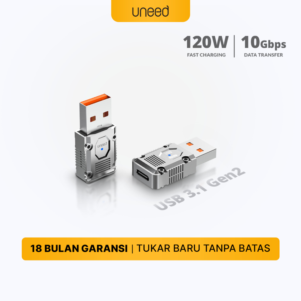 Jual UNEED USB OTG 3.1 Gen2 Type C to USB A Adapter Converter Plug & Play - UAT023CA | Shopee ...