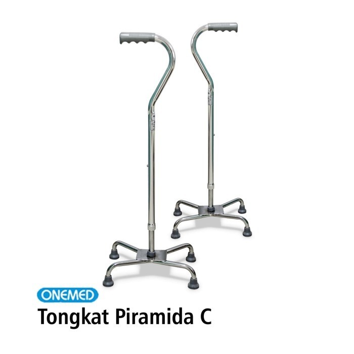 Jual Alat Bantu Jalan Tongkat Kaki 3 atau 4 Tiga dan Empat Pyramid Piramida Orang Tua Manula ...