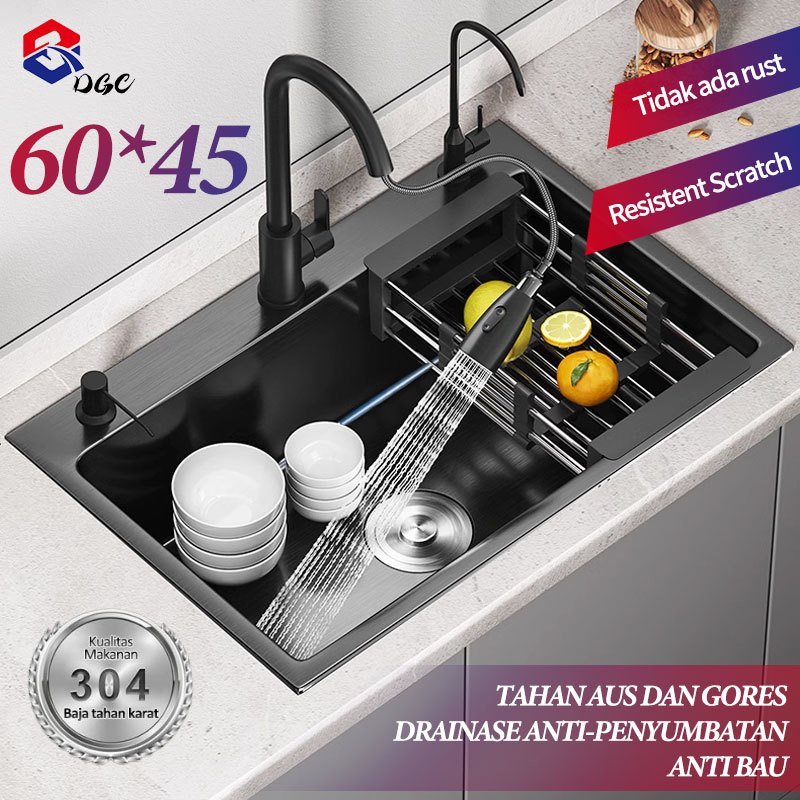 Jual DGC Wastafel Kitchen Sink 6045cm Set Modern Kitchen Sink 304 ...
