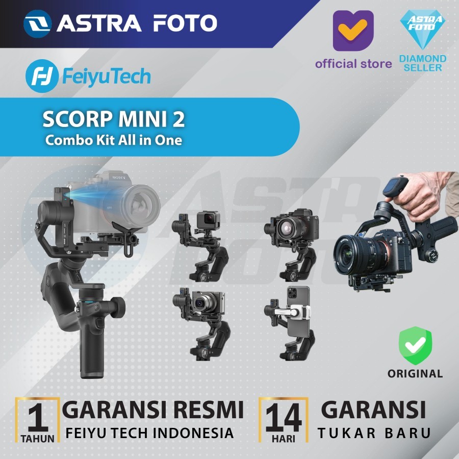Jual Feiyu SCORP MINI 2 COMBO KIT All in One 3-Axis Camera Stabilizer | Shopee Indonesia