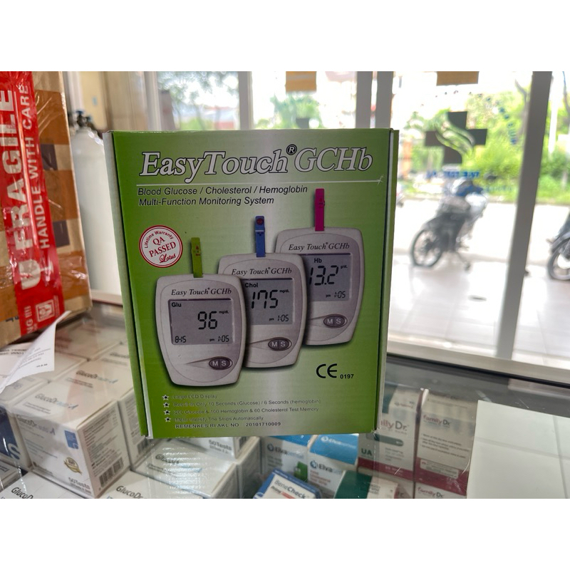 Jual Alat Easy Touch GCHB cek Gula darah Cholestrol Hb | Shopee Indonesia