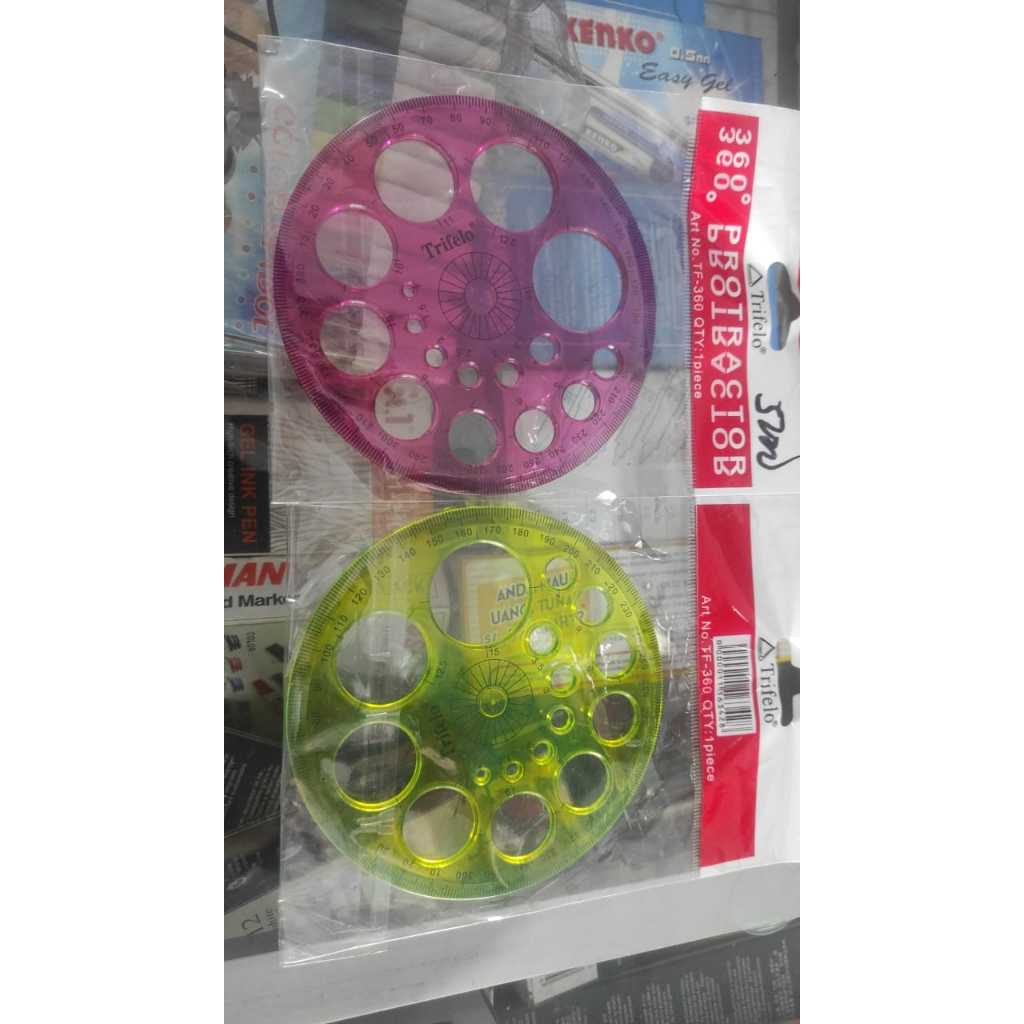 Jual Penggaris Bulat Busur 360° Lingkaran Trifelo /Rol Bulat Busur 360 ...