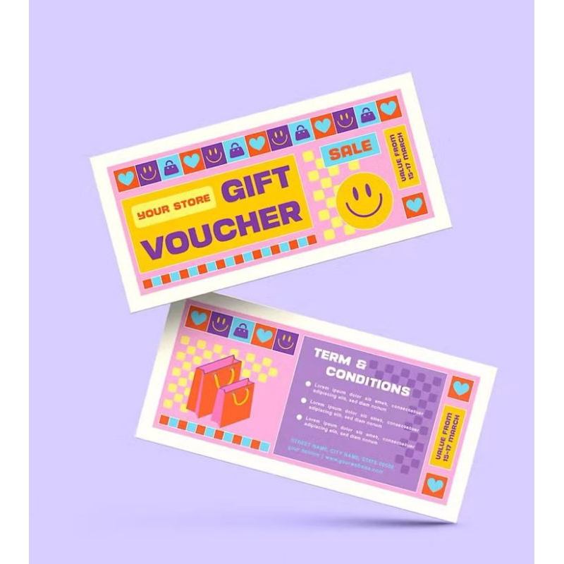 Jual Cetak Voucher Kupon Custom | Shopee Indonesia