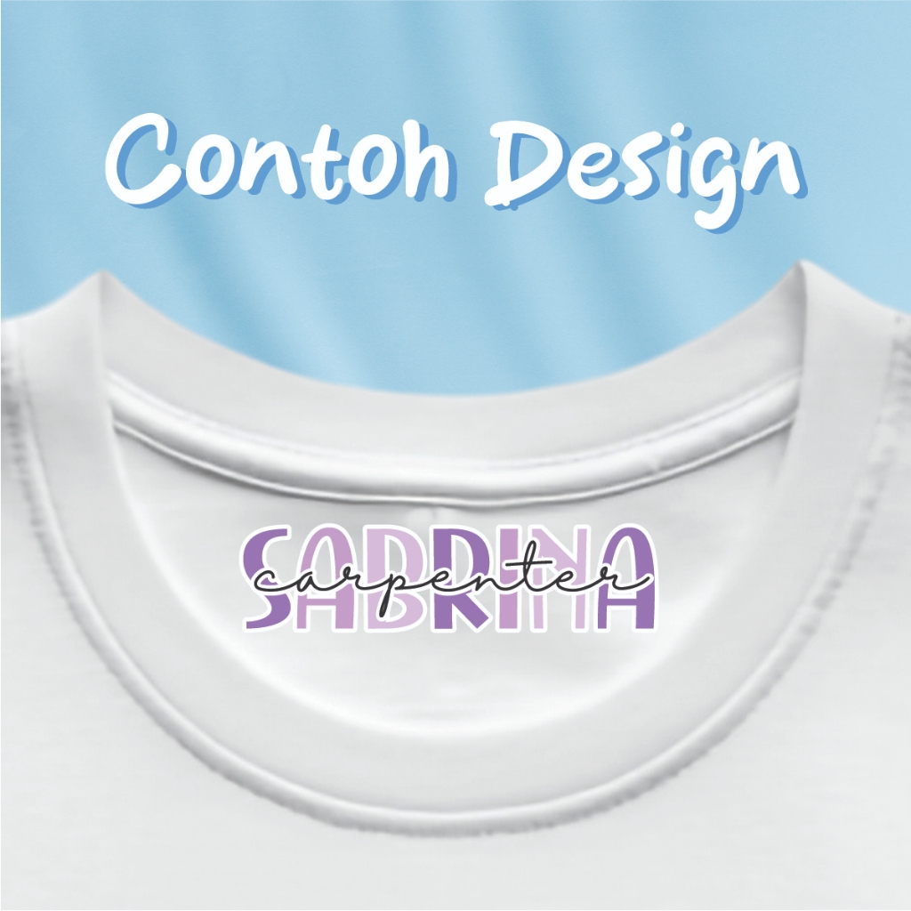 Jual RB Stiker Nama Kain Custom Sticker Label Baju DTF | Shopee Indonesia