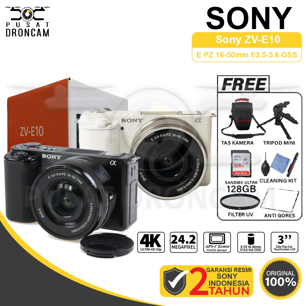 Jual Sony Alpha ZV-E10 Kit 16-50MM Mirrorless Camera - ZVE10 - ZVE-10 ...