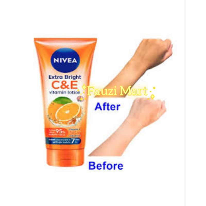 Jual NIVEA EXTRA BRIGHT C&E VITAMIN LOTION/NIVEA BODY LOTION 180ml | Shopee Indonesia