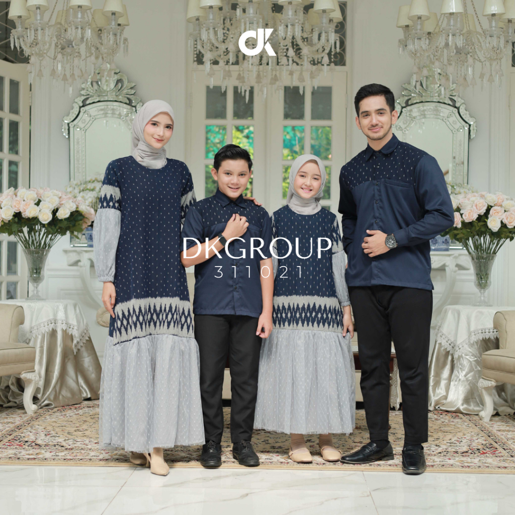 Jual [READY STOCK] Sarimbit ivana tenun troso, family ivana navy tenun ...