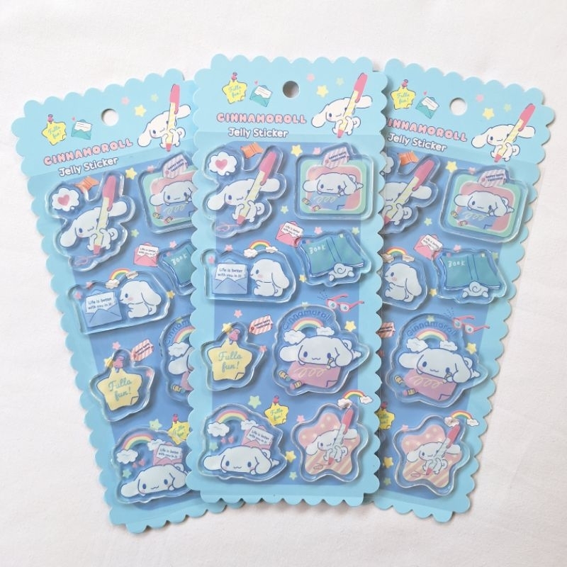 Jual Cinnamoroll Jelly Embossed Stickers Adinata / Label / Stiker ...