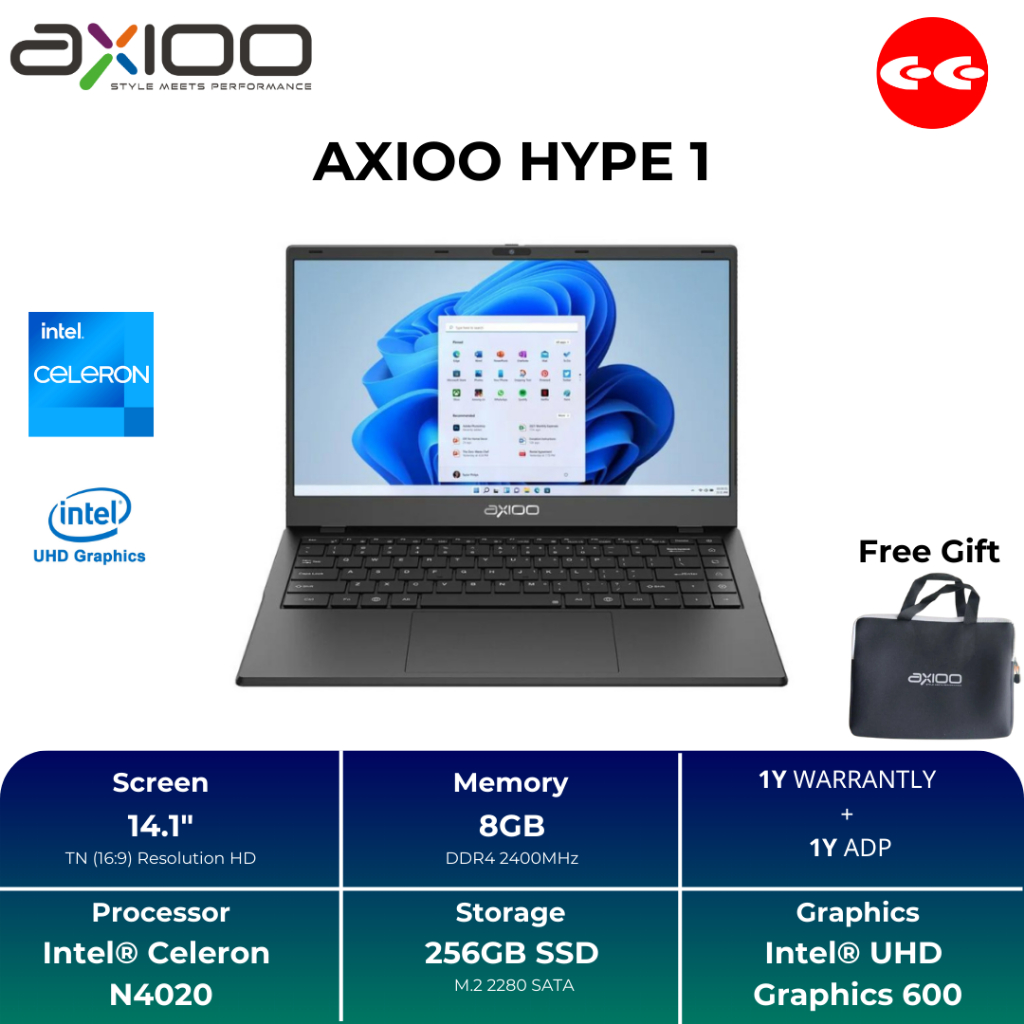 Jual AXIOO HYPE 1 INTEL CELERON N4020 RAM 8GB SSD 128GB W11 | Shopee ...