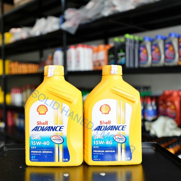 Jual Shell Advance Oil / Oli Motor AX5 4T 15W - 40 0,8L | Shopee Indonesia