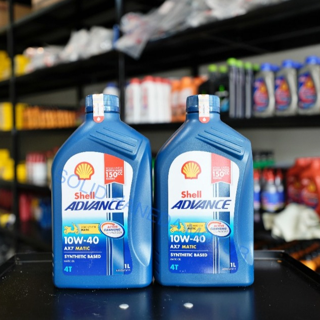 Jual Shell Advance Oil / Oli Motor AX7 Matic 4T 10W - 40 1L | Shopee ...