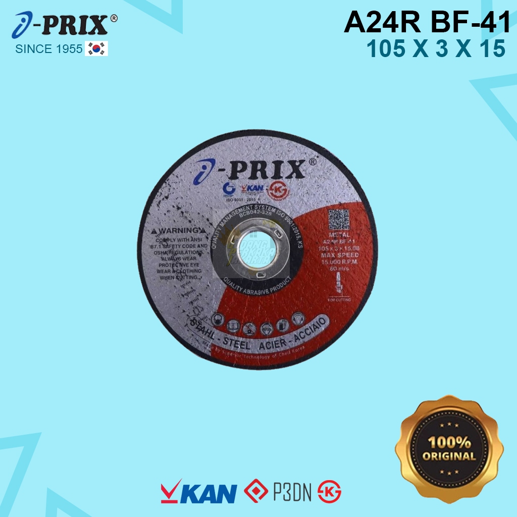 Jual MATA GERINDA POTONG 4 INCH I-PRIX 105 x 3 BATU CUTTING IPRIX WHEEL 4" | Shopee Indonesia