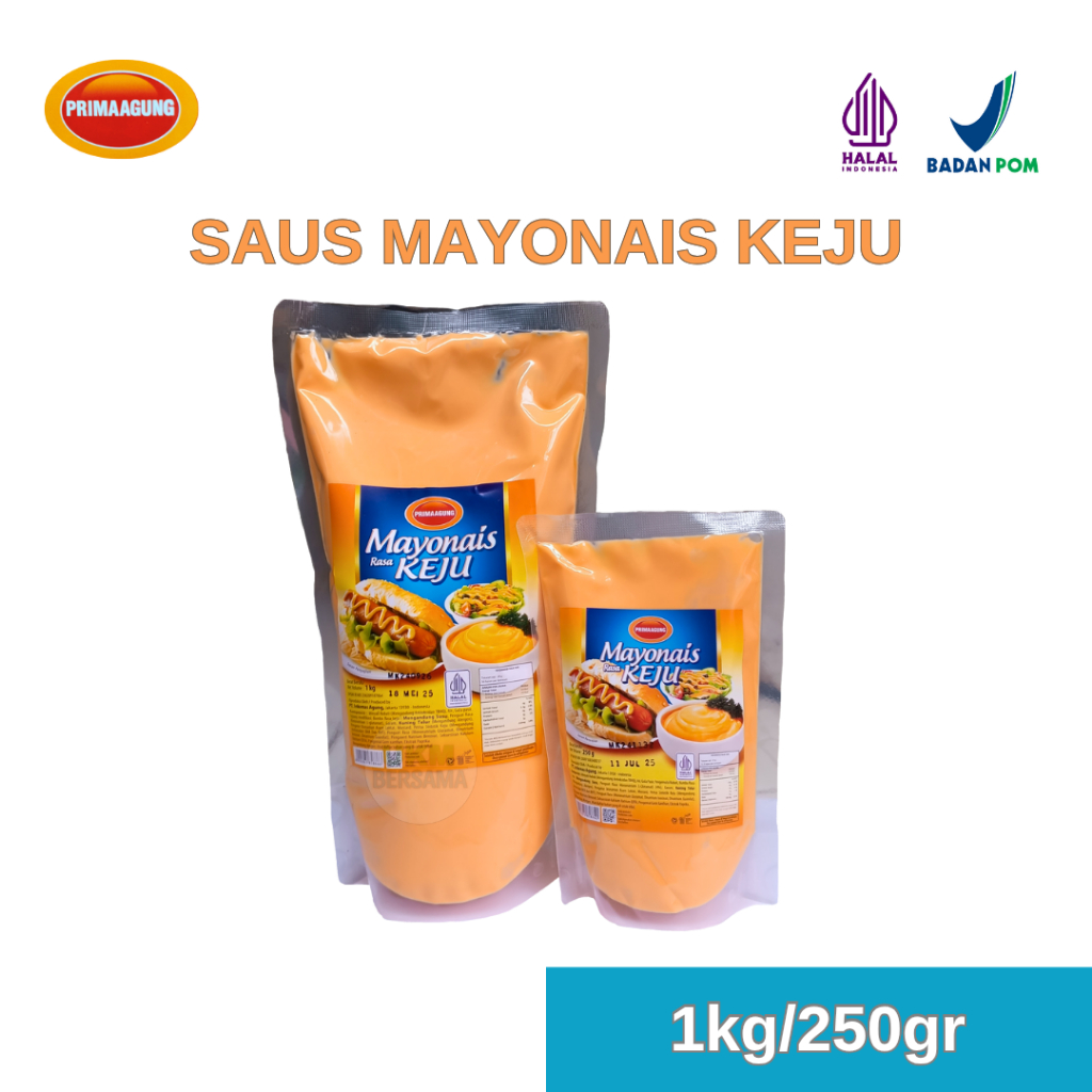 Jual Prima Agung Saos Saus Mayones Keju Cheese Mayonaise 1kg/250gr ...