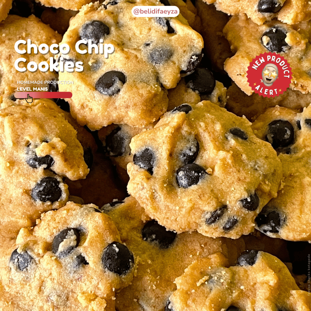 Jual Choco Chip Cookies Homemade - Roti Kue Kering Cemilan Manis ...