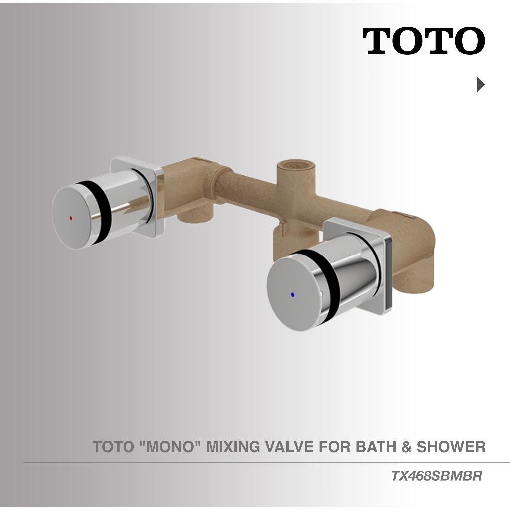Jual TOTO Mixing Valve For Bath & Shower TX468SBMBR | Keran Mixer ...
