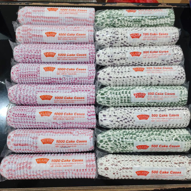 Jual Kertas Klassi Cake Cases 500 / 1000 / Paper Baking Cup Cetakan Kue ...