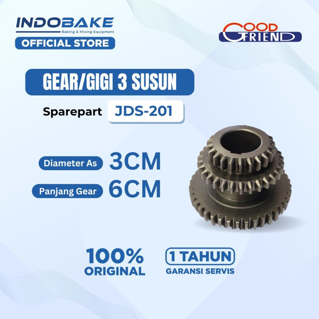 Jual Sparepart JDS 201 - Gear Gigi 3 Lapis Planetary Mixer Good Friend Kapasitas 20L | Shopee ...