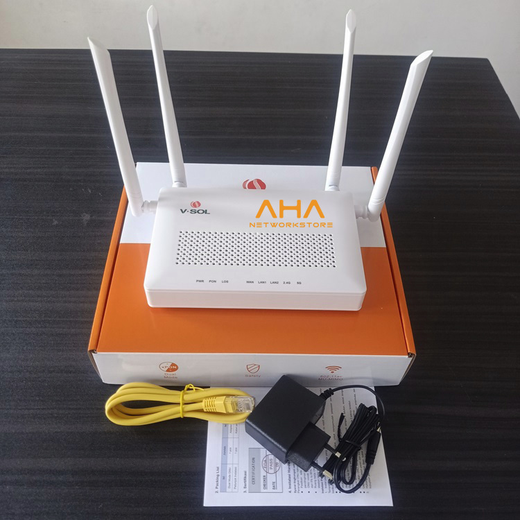 Jual XPON VSOL XPON Dualband WiFi5 AC1200 VSOL V2802DAC ONT Dualband ...