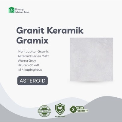 Jual KERAMIK ASTEROID GREY / MERK GRAMIX / 60X60 CM / MATT | Shopee ...