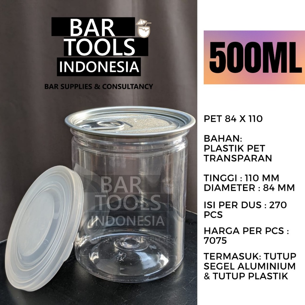 Jual Kaleng PET 84x110 tebal lengkap Seal Aluminium dan Tutup Plastik ...