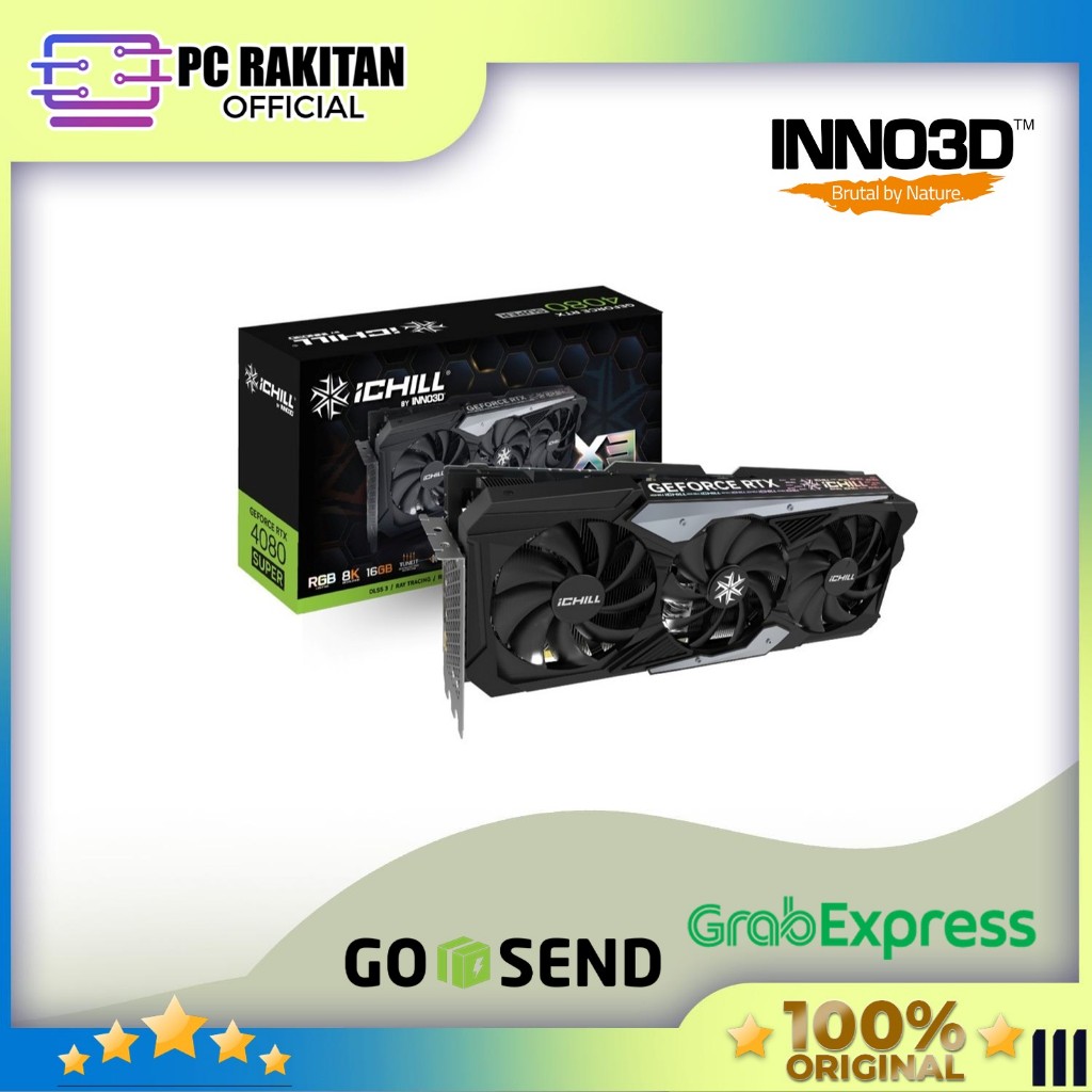 Jual INNO3D VGA NVIDIA GEFORCE RTX 4080 SUPER ICHILL X3 16GB GDDR6X ...