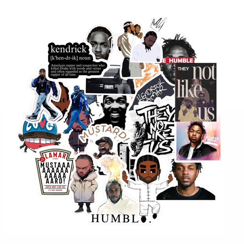 Jual Kendrick Lamar Sticker Packs 25+ Pcs Anti Air Bahan Vinyl | Stiker ...
