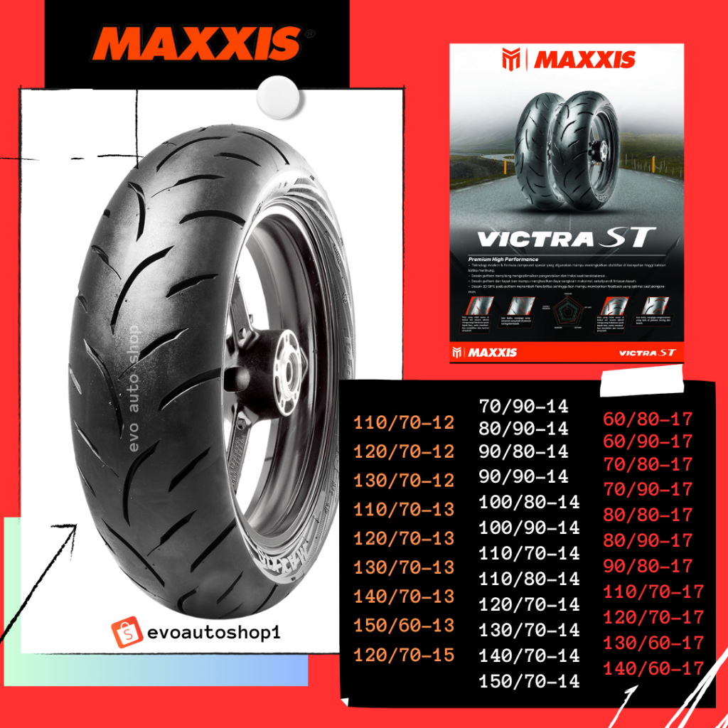 Jual Ban Maxxis Victra ST Ring 13 Ring 14 Tubeless Original 100% SNI ...