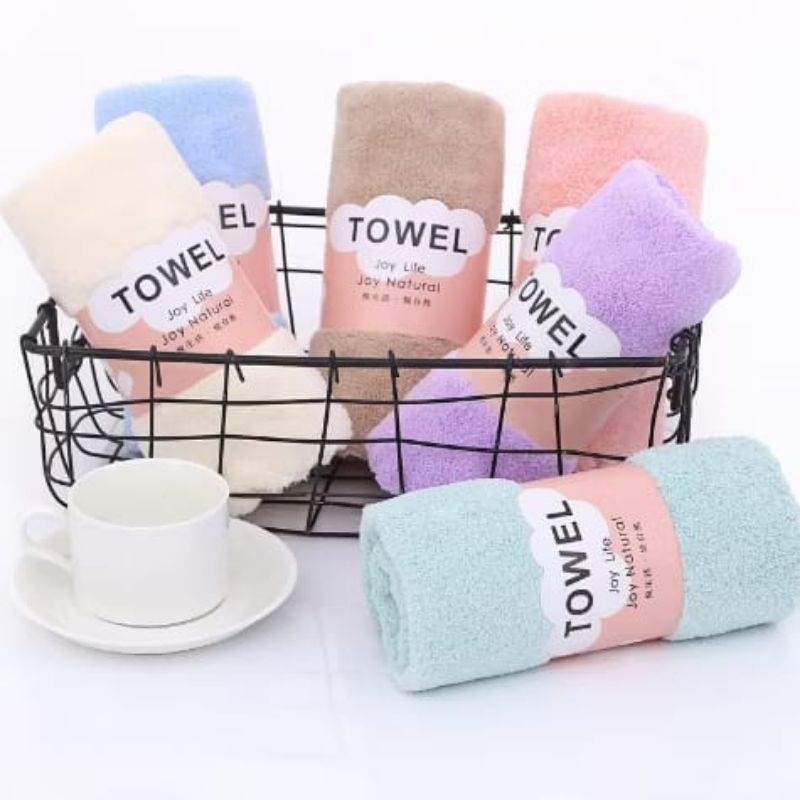 Jual Handuk Muka Lembut Polos Dewasa 35*75cm/Handuk Muka Serap Air ...