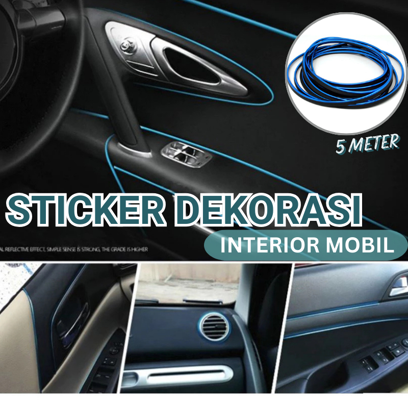 Jual Stiker Dekorasi Interior Mobil 5M Car Styling Strip Sticker Line ...