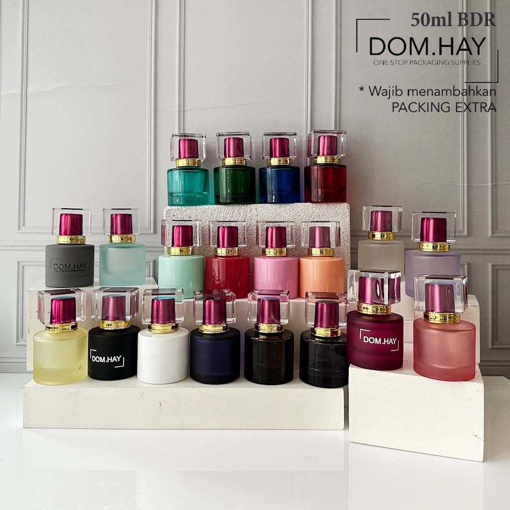 Jual 50ml BDR TW Ungu Botol Parfum Drat Kaca Parfume Minyak Wangi ...
