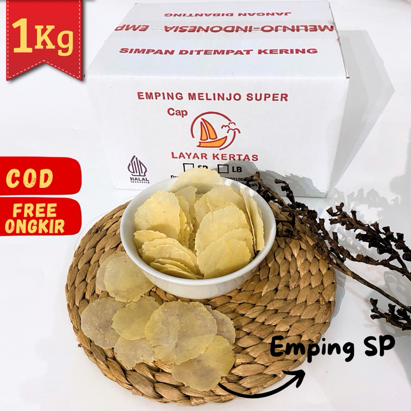 Jual Emping Melinjo Kering Mentah Asli Limpung 1 KG Layar Kertas ...