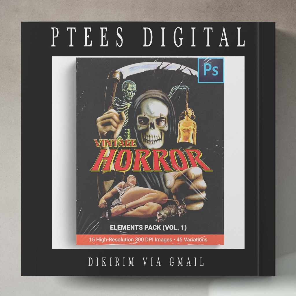 Jual PD0627 - FULLERMOE - Vintage Horror Elements Vol. 1 - PNG | Shopee ...