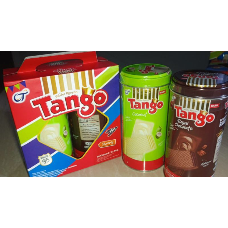 Jual Tango Wafer Isi 1 Dus 2 vanilla kaleng Hampers Lebaran Renyah ...