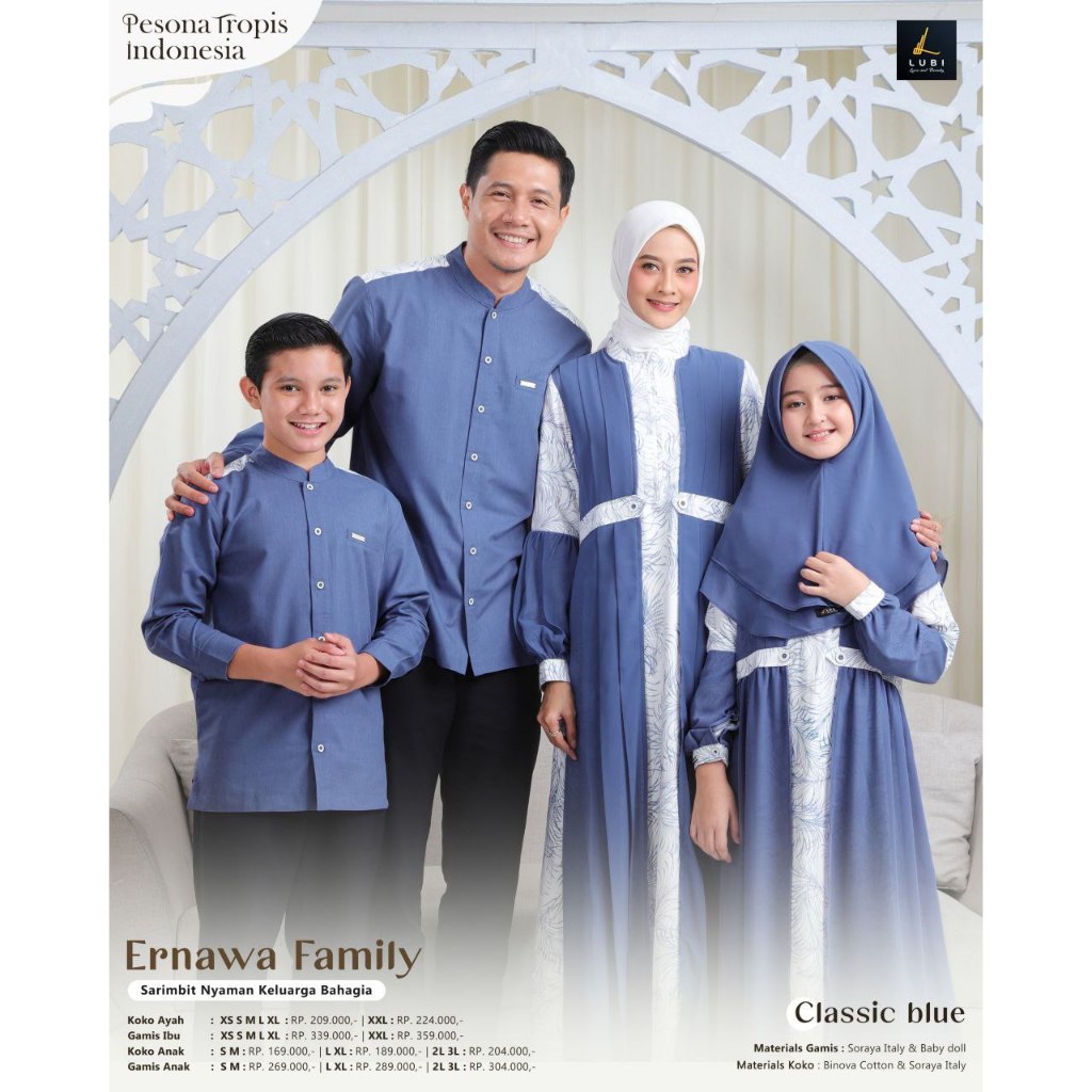 Jual SARIMBIT LUBI 2025 PREMIUM TERBARU ERNAWA FAMILY WARNA CLASSIC ...