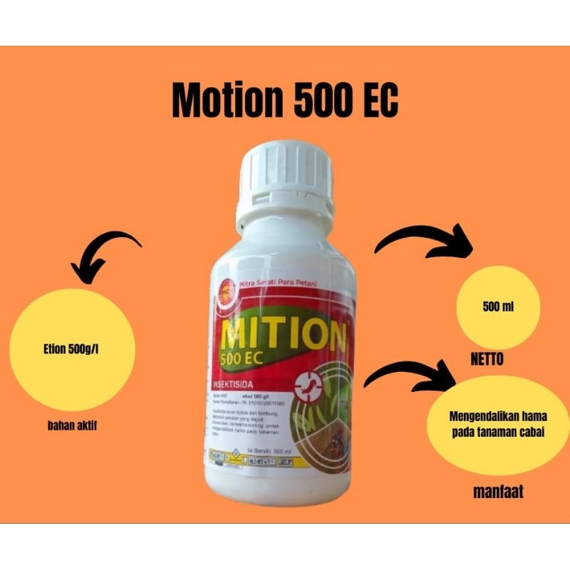 Jual INSEKTISIDA MITION BAHAN AKTIF ETION 500 EC 500 ML | Shopee Indonesia