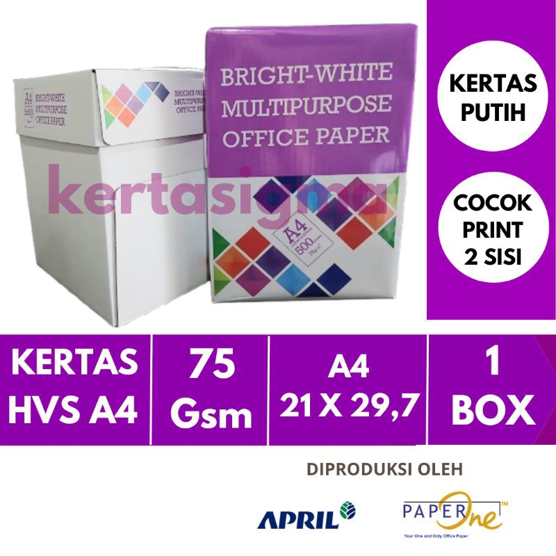 Jual Bmo Ik Copy Paper Kertas Hvs A4 75 Gram 70 Gram Warna Putih 1 Dus 5 Rim | Shopee Indonesia