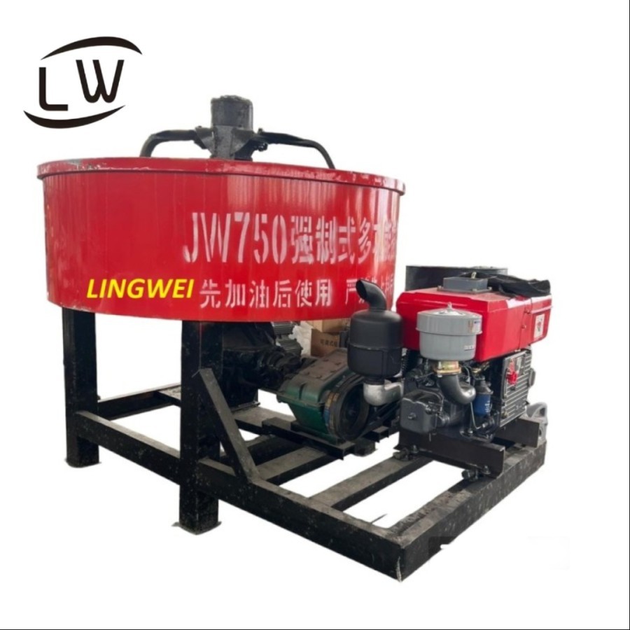 Jual MESIN PENGADUK SEMEN / MIXER MOLEN SEMEN COR DATAR DIESEL 750L ...