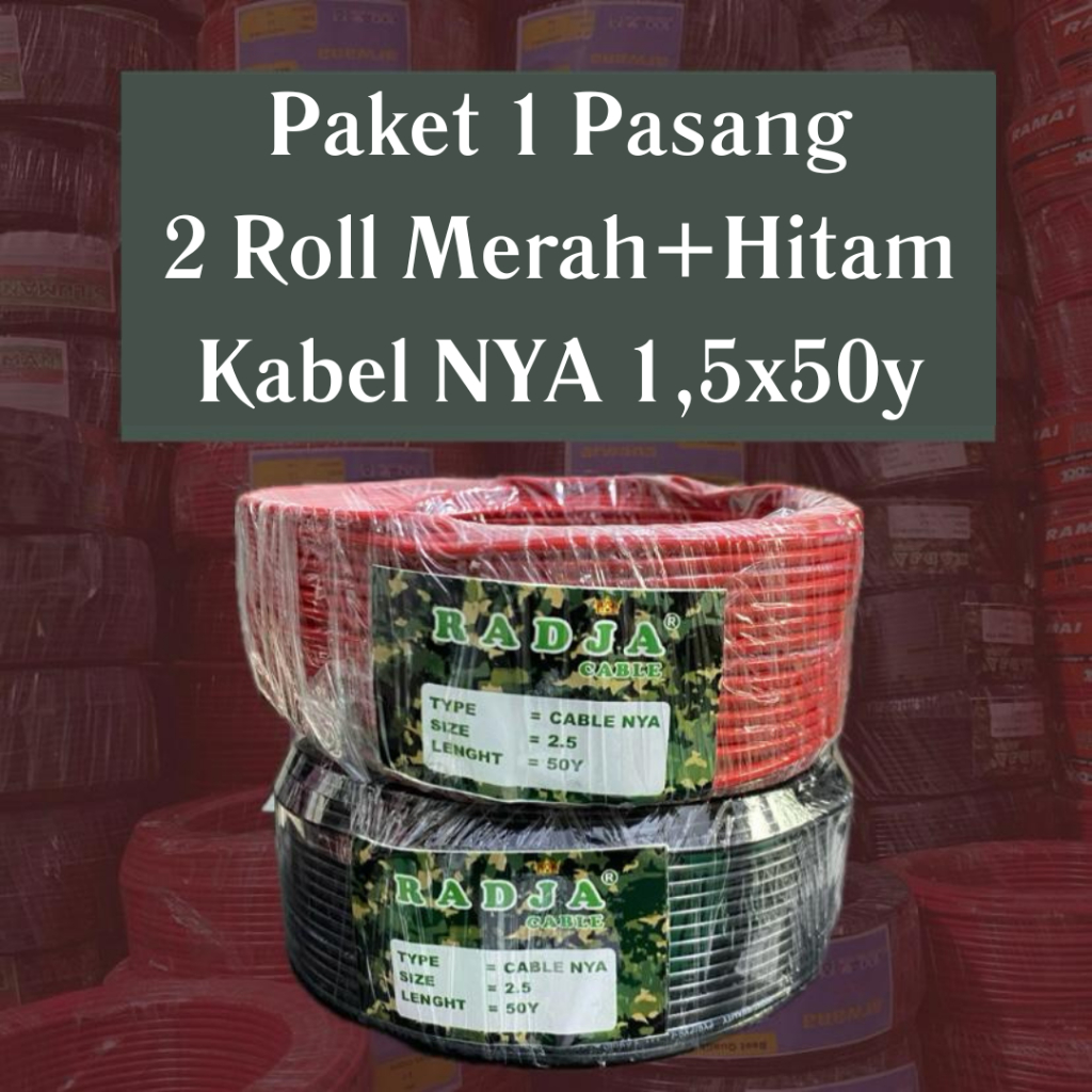Jual PAKET 1 PASANG ( Isi 2 Roll ) KABEL NYA KABEL ENGKEL / TUNGGAL ...