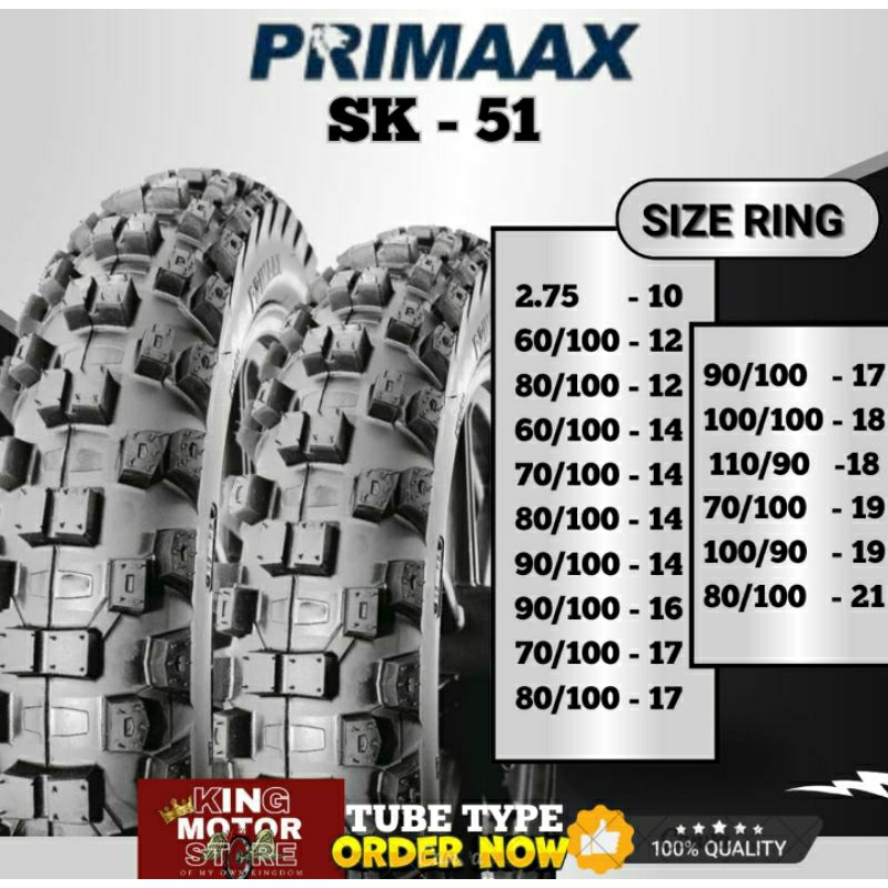 Jual BAN CROSS/TRAIL SK 51 PRIMAAX RING 10 12 14 16 17 18 19 21 ...