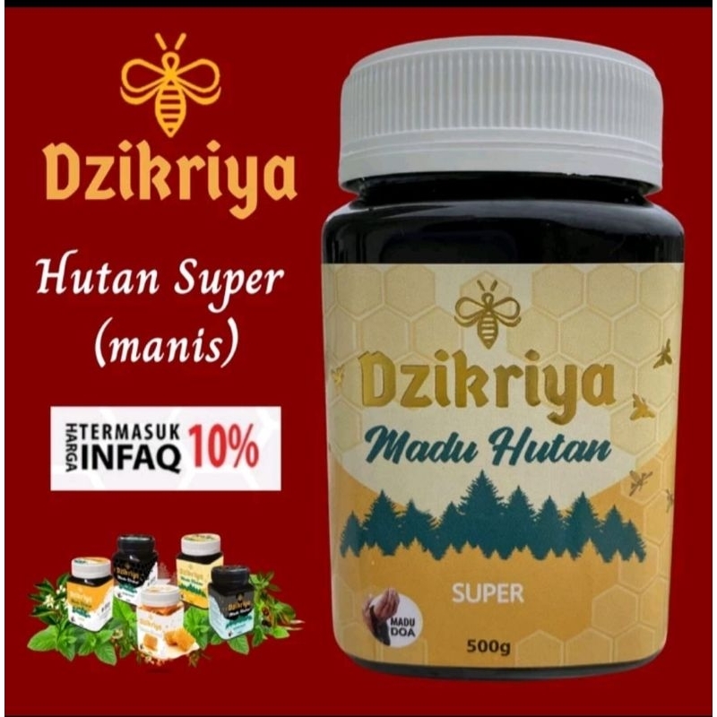 Jual madu dzikriya/hutan super/500 grm/berkhasiat/original/madu ...