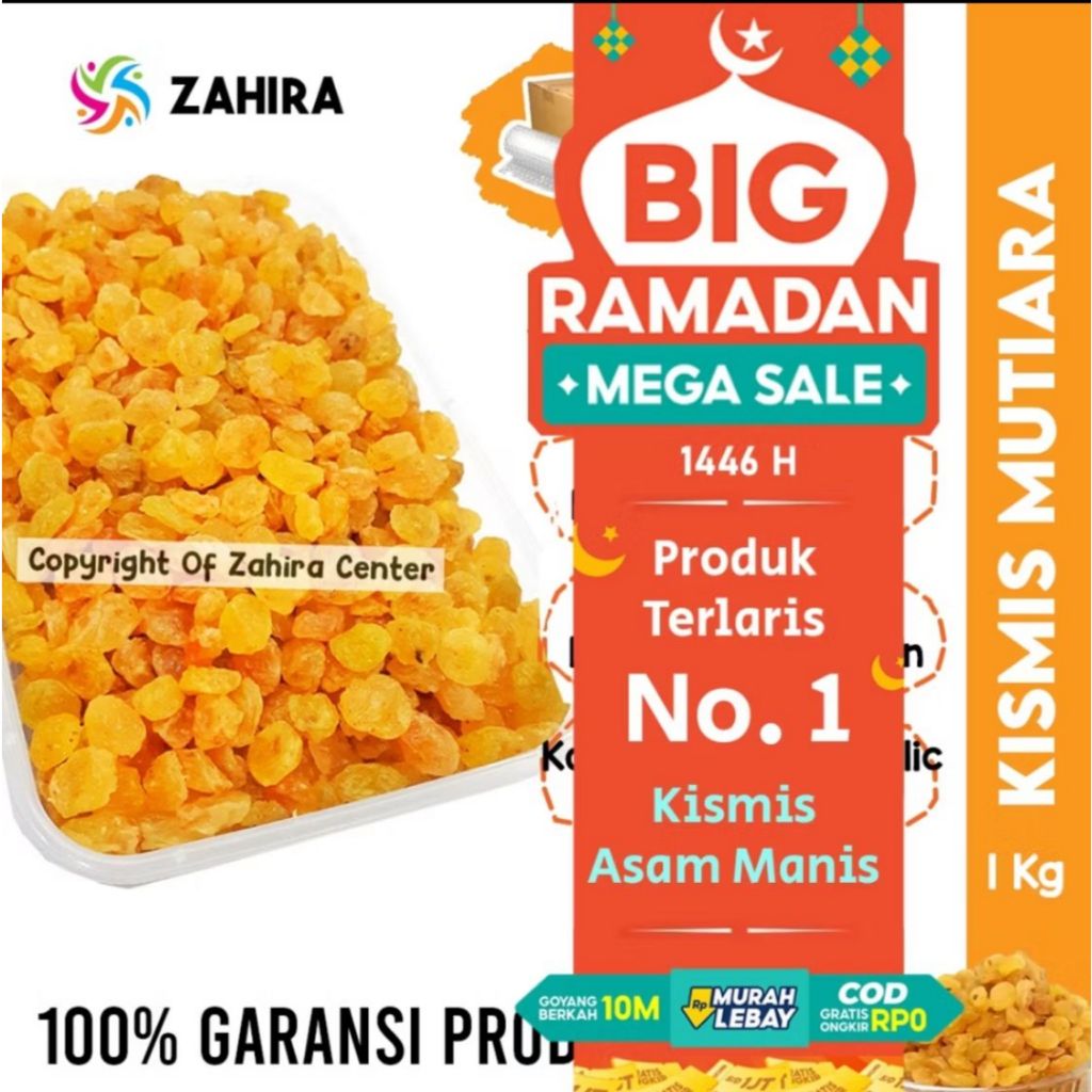 Jual Kismis Anggur Golden Raisin / Kismis Asam Manis Raisin Starr untuk ...