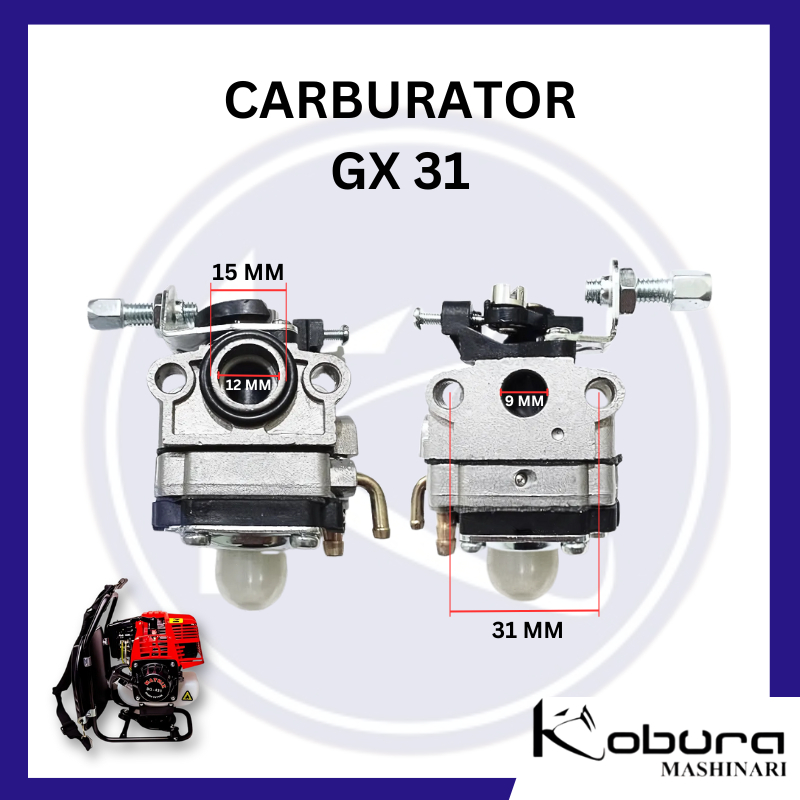Jual Carburator Karburator Assy Mesin Potong Rumput 4 Tak - GX 31 Carburator Brush Cutter ...