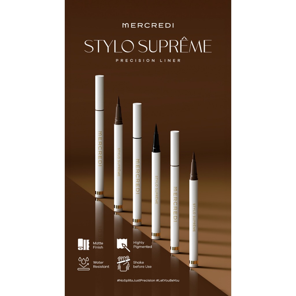 Jual BPOM Mercredi Stylo Supreme Precision Liner Blackout Eyeliner ...