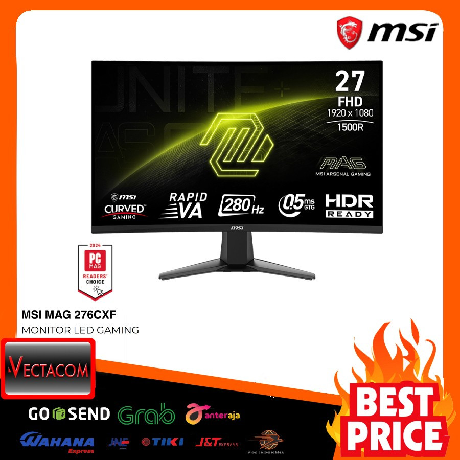 Jual Monitor LED MSI MAG 276CXF Curved Gaming - VA | FHD | 280Hz | 27''Inch | Shopee Indonesia