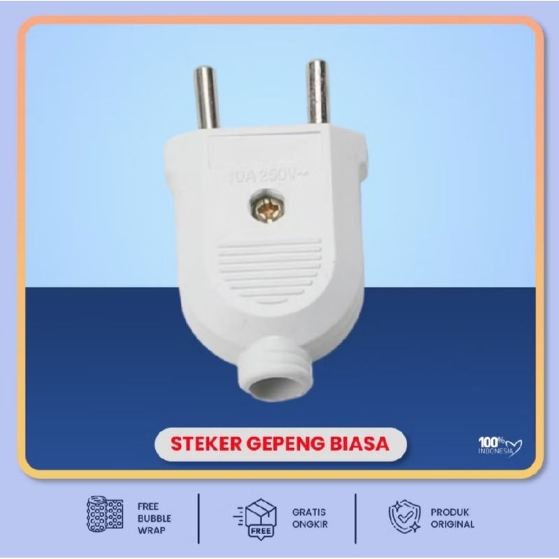 Jual TRM Steker Big / Contra Gepeng / Pipih Baut Colokan Listrik Kontra ...