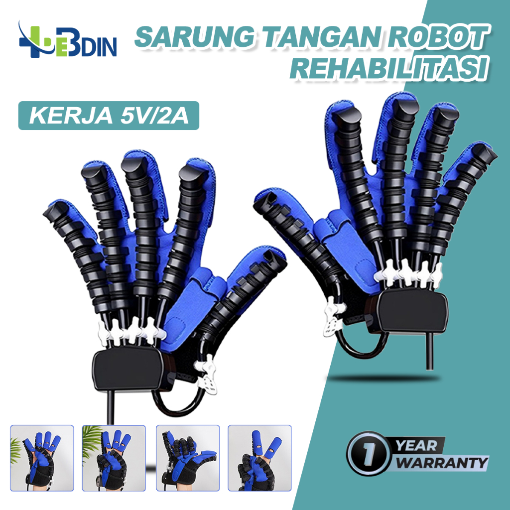 Jual BD⚡COD⚡ Terapi Pemulihan Jari / Sarung Tangan Robot Rehabilitasi ...