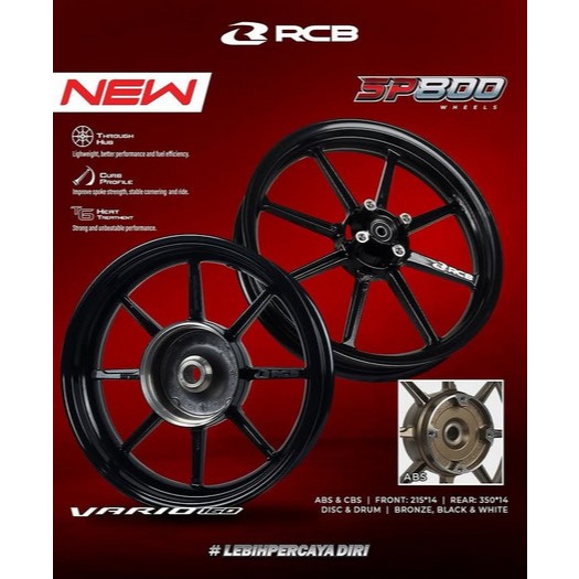 Jual Velg RCB PCX 160 SP800 SPORT RIM Velek Racing Boy Pelek SP-800 ...